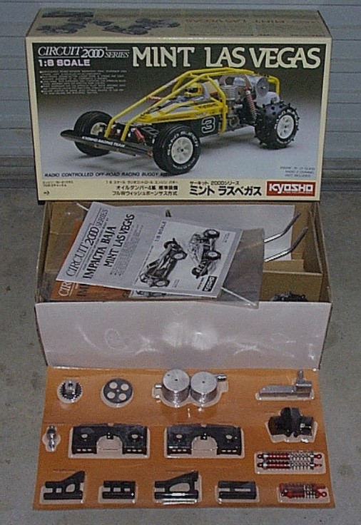 Kyosho LandJump 1/8 Gas Powered 4WD Buggy Land Jump, Vanning, Mint Las ...